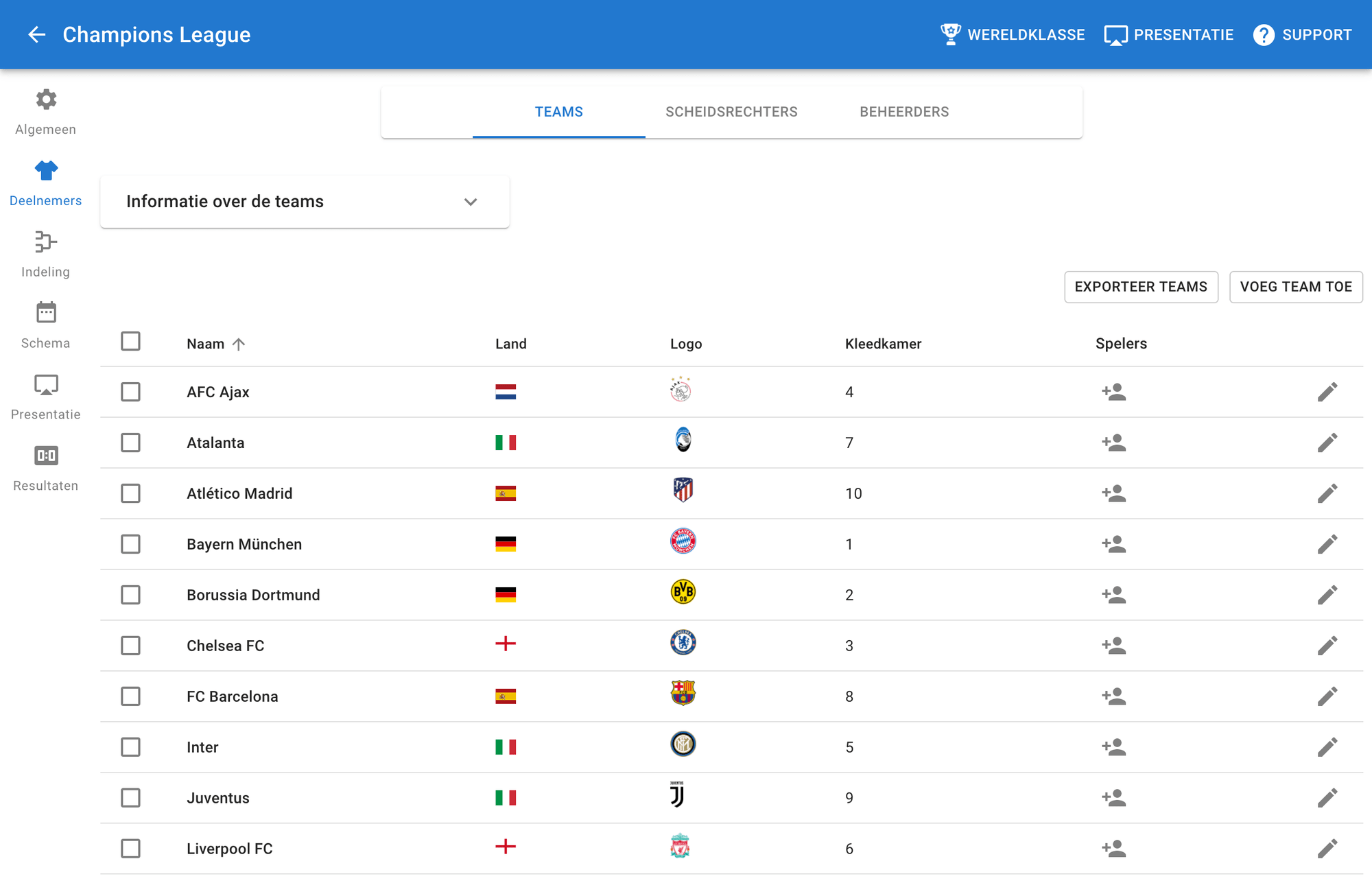 Tournify | Gratis online toernooischema's maken